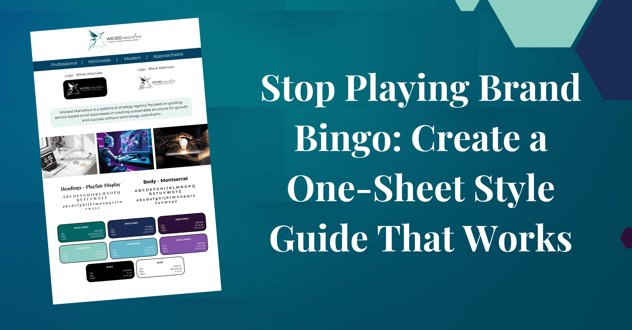 Create a One-Sheet Style Guide That Works | Wicked Marvelous